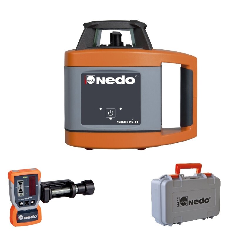 Nedo SIRIUS 1 H mit ACCEPTOR 2 und HD Klammer, Laserklasse 2, 649,95