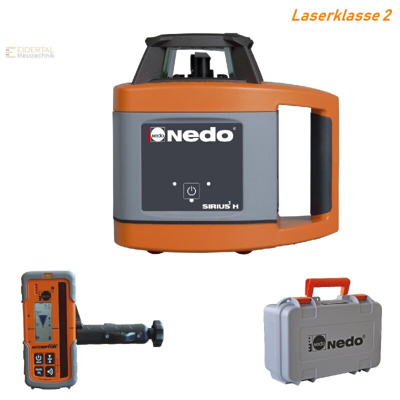 Nedo SIRIUS 1 H mit ACCEPTOR digital, Laserklasse 2